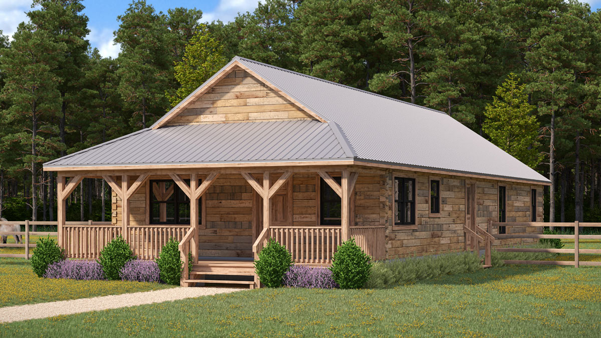 Sustainable living in all-cypress cabins
